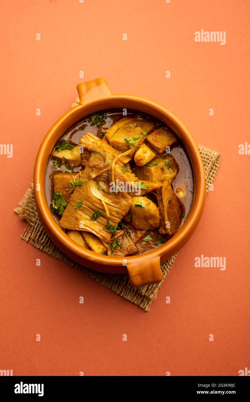 Jackfruit Masala sabji or Fanas Sabzi or Indian style spicy Kathal ...