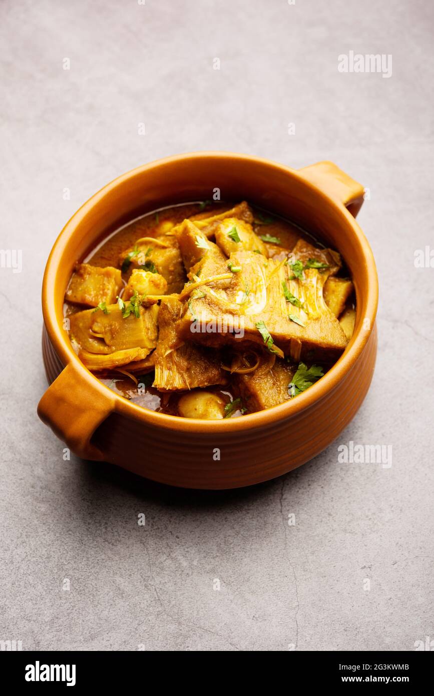 Jackfruit Masala sabji or Fanas Sabzi or Indian style spicy Kathal ...