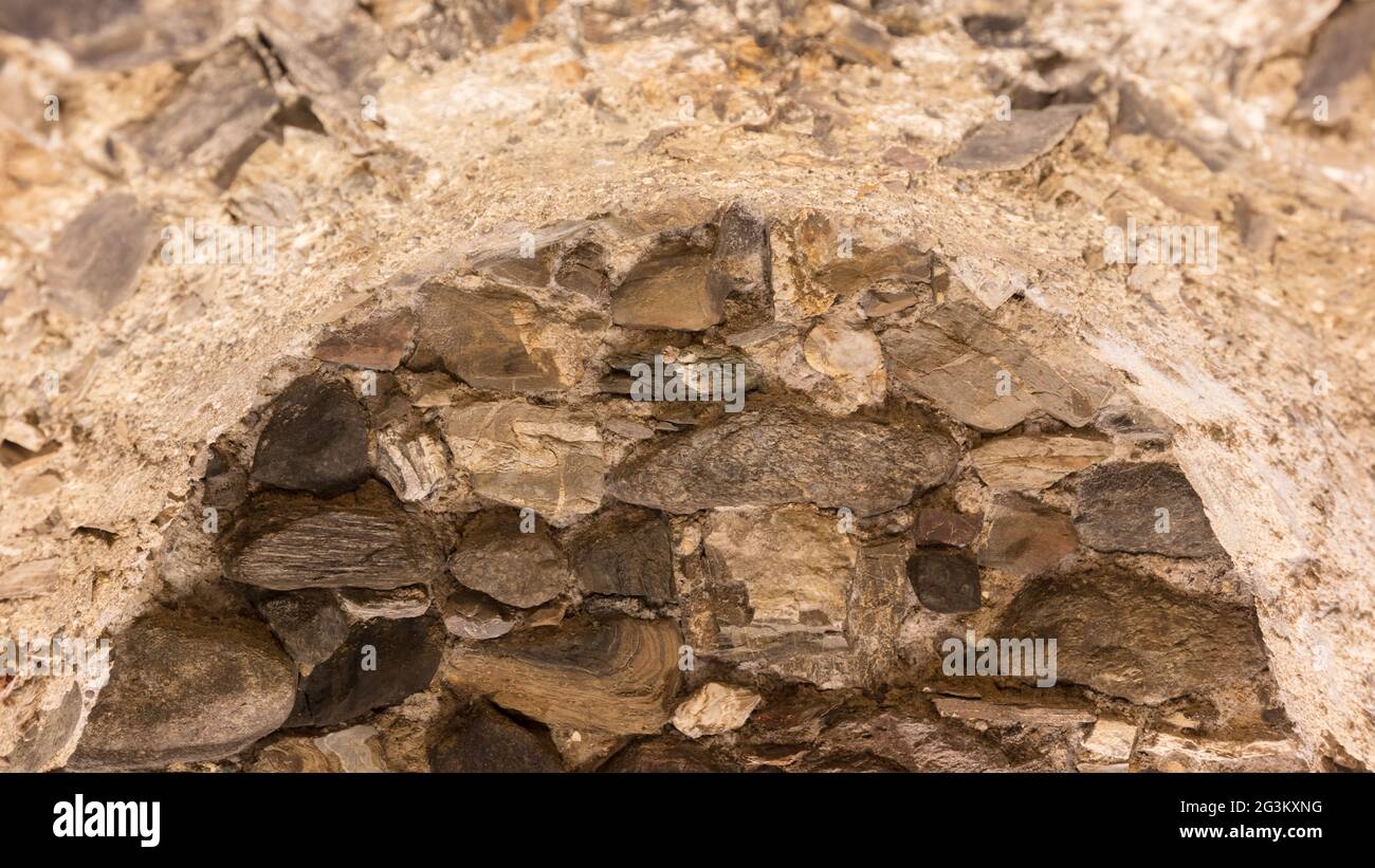 Stone arch in an old Austrian house Stock Photo - Alamy