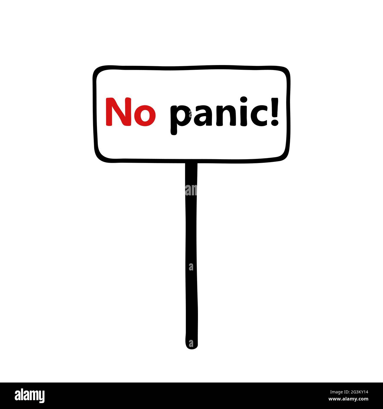 No! red lettering on Cut Out Stock Images & Pictures - Alamy