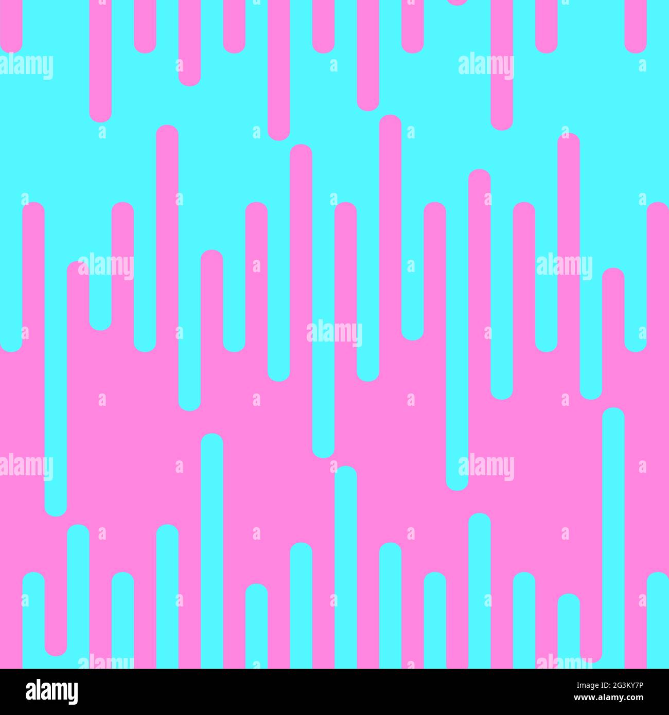Rounded lines seamless pattern. Pink and blue parallel lines. Dynamic ...