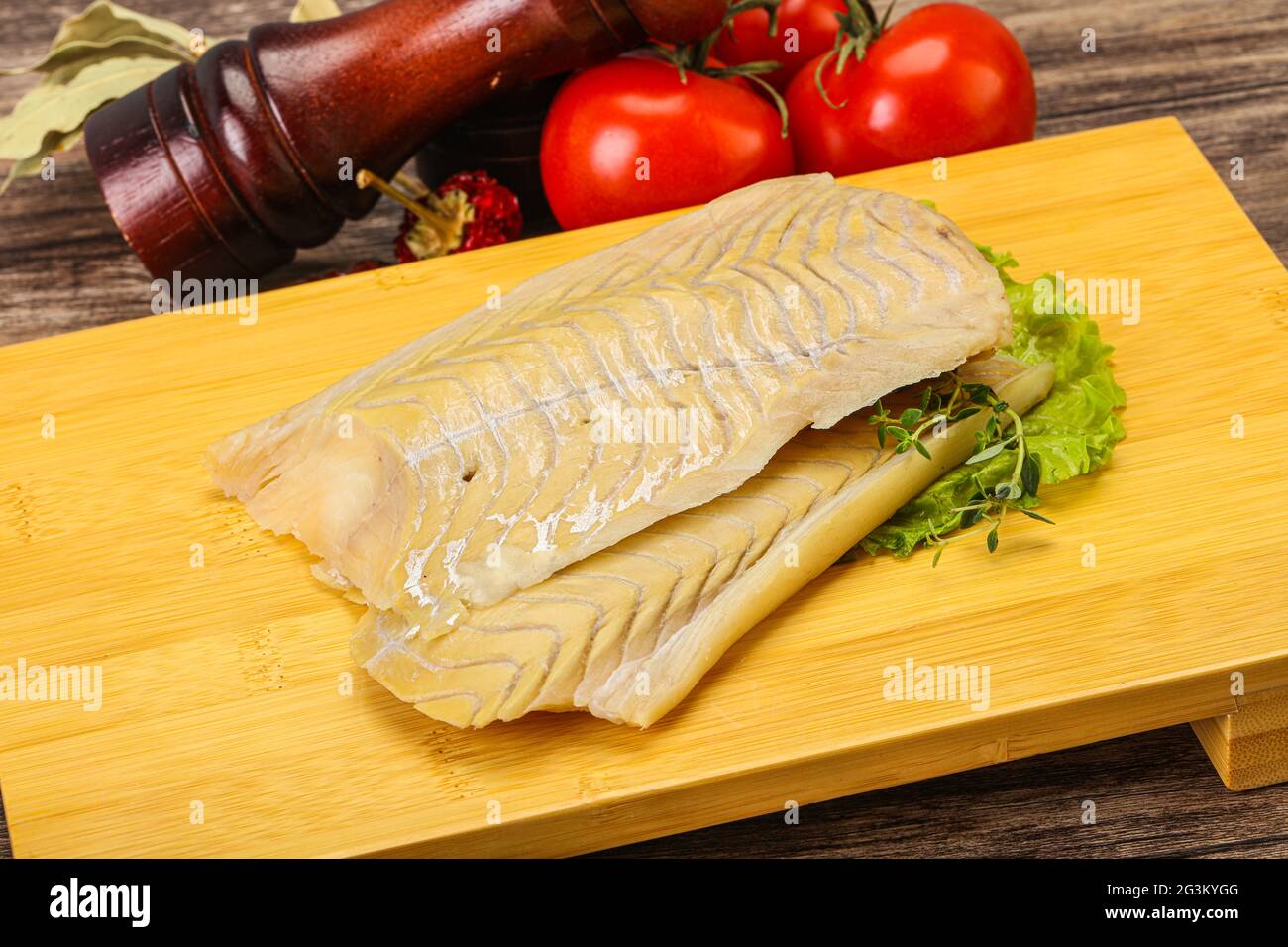 Raw cod fish fillet for cooking Stock Photo - Alamy