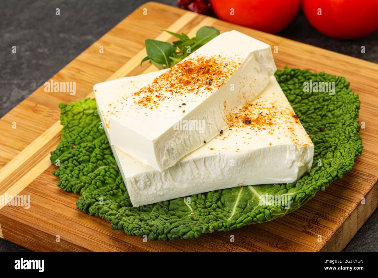 Greek Feta soft cheese for salad Stock Photo - Alamy