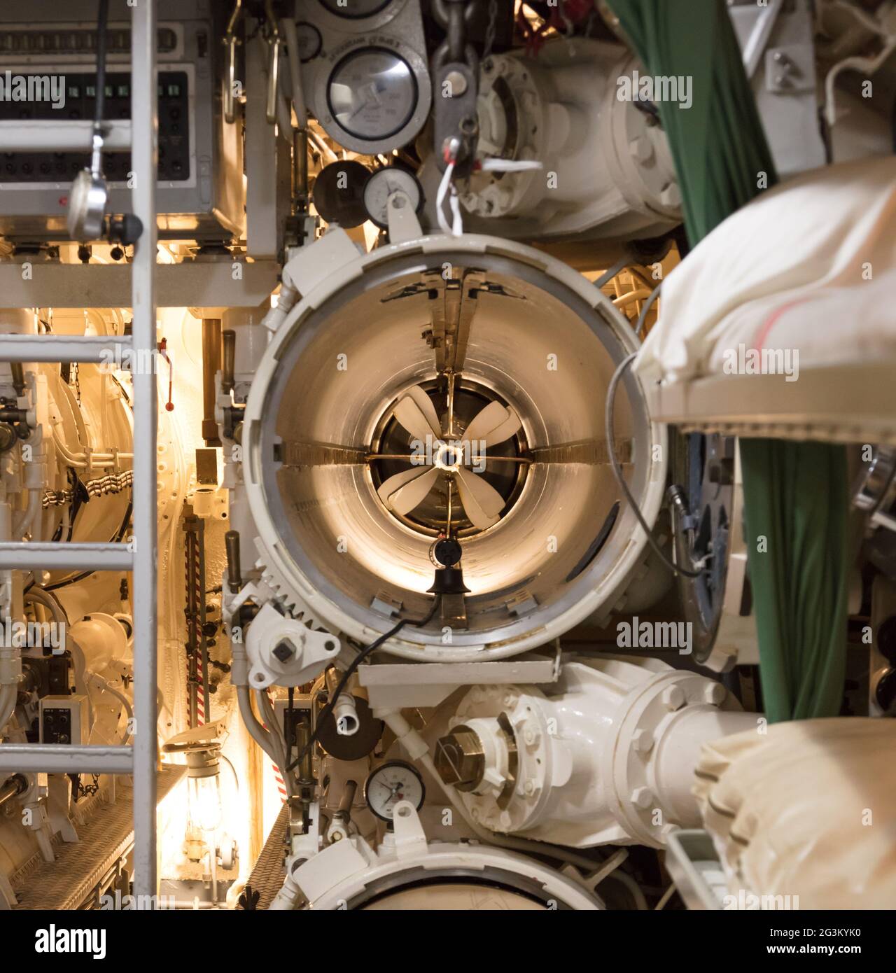 Control of torpedo tubes on a submarine Stock Photo - Alamy