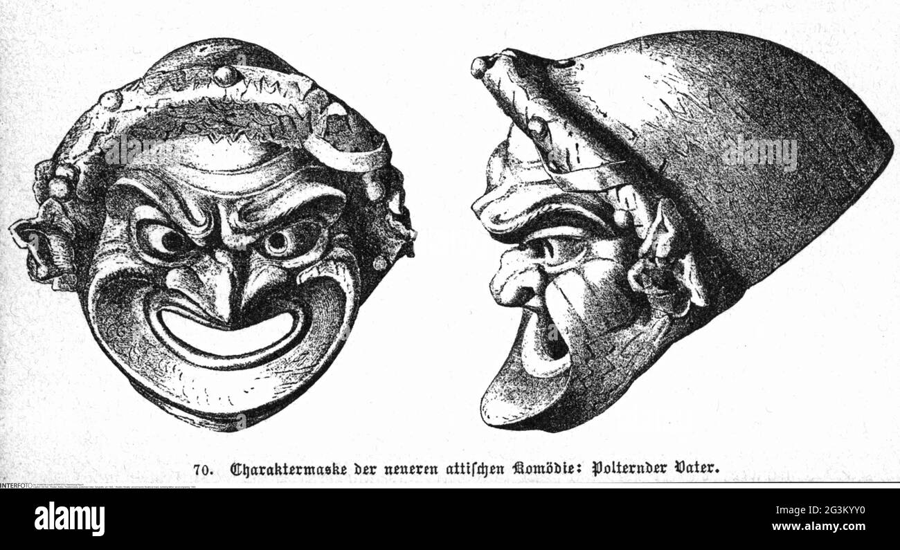 Ancient theatre mask Black and White Stock Photos & Images - Alamy
