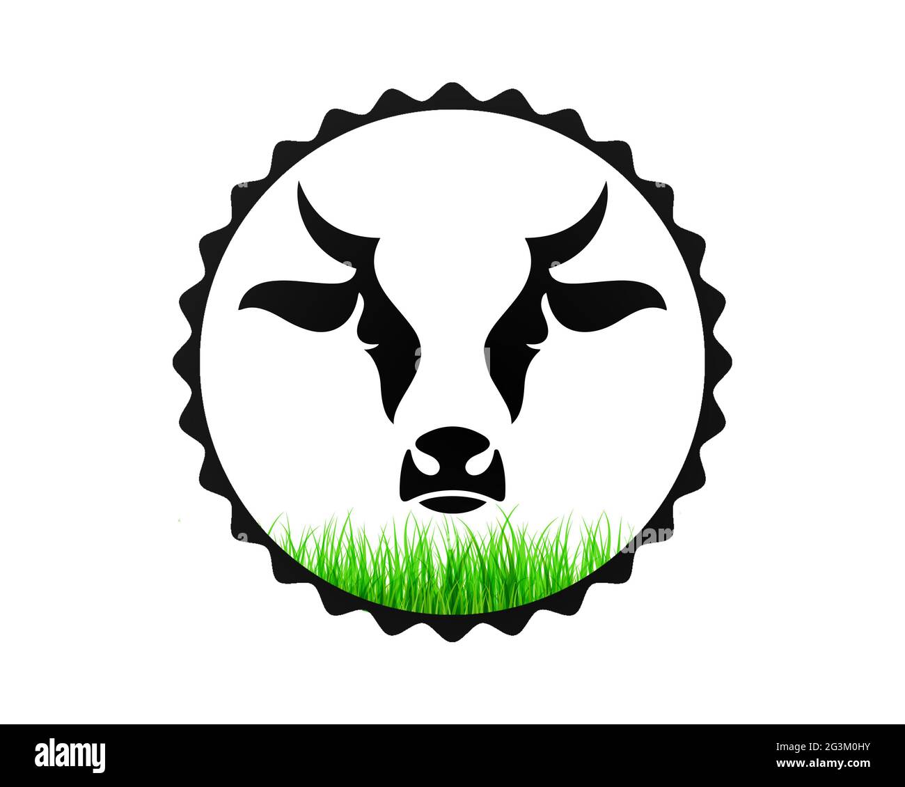 Cow circle logo Cut Out Stock Images & Pictures - Alamy