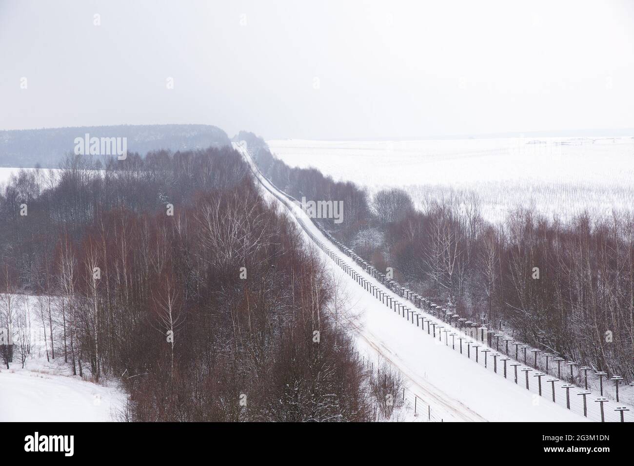 Section of the state border Stock Photo - Alamy