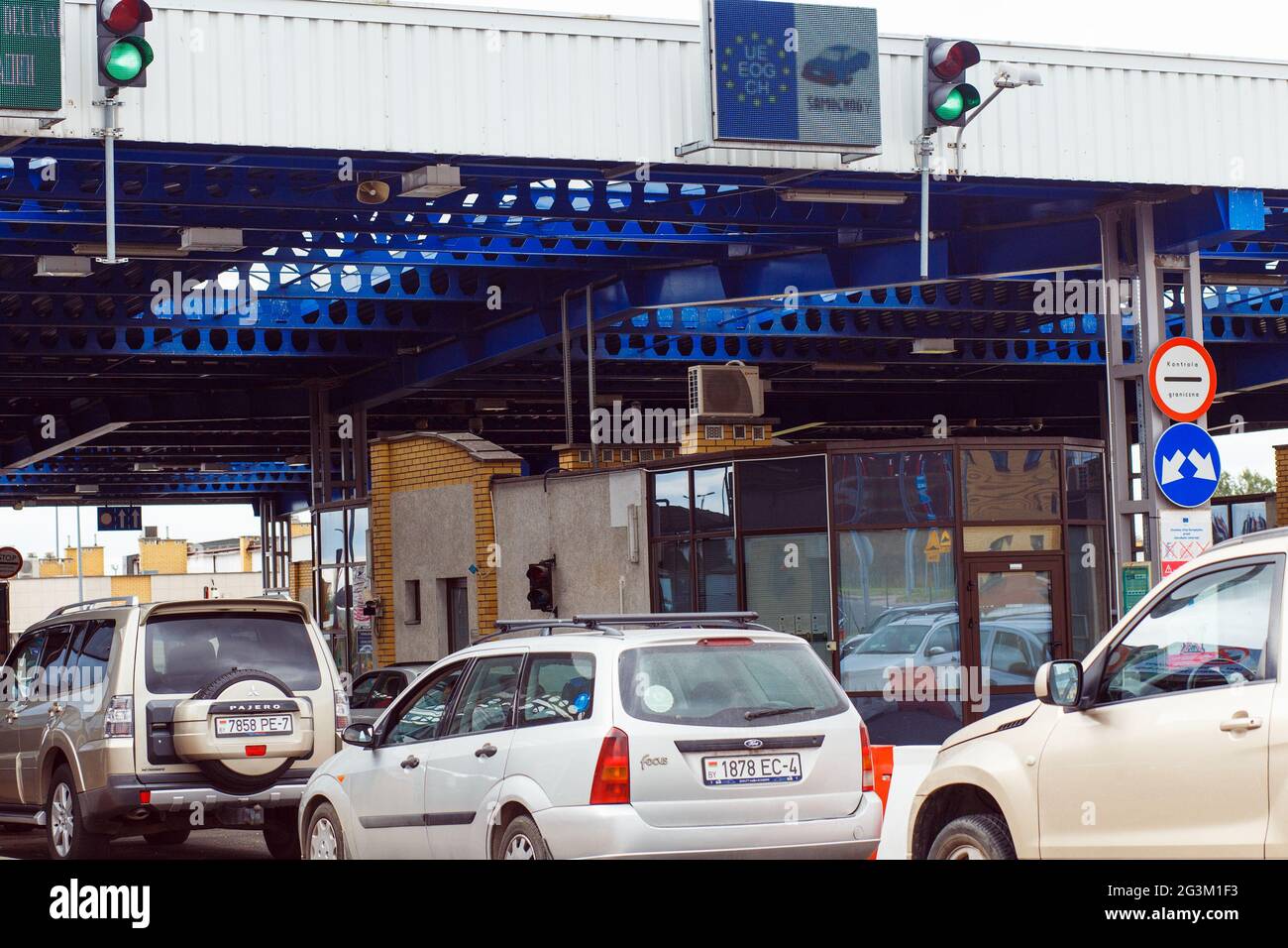 The international border checkpoint Bruzgi Stock Photo - Alamy