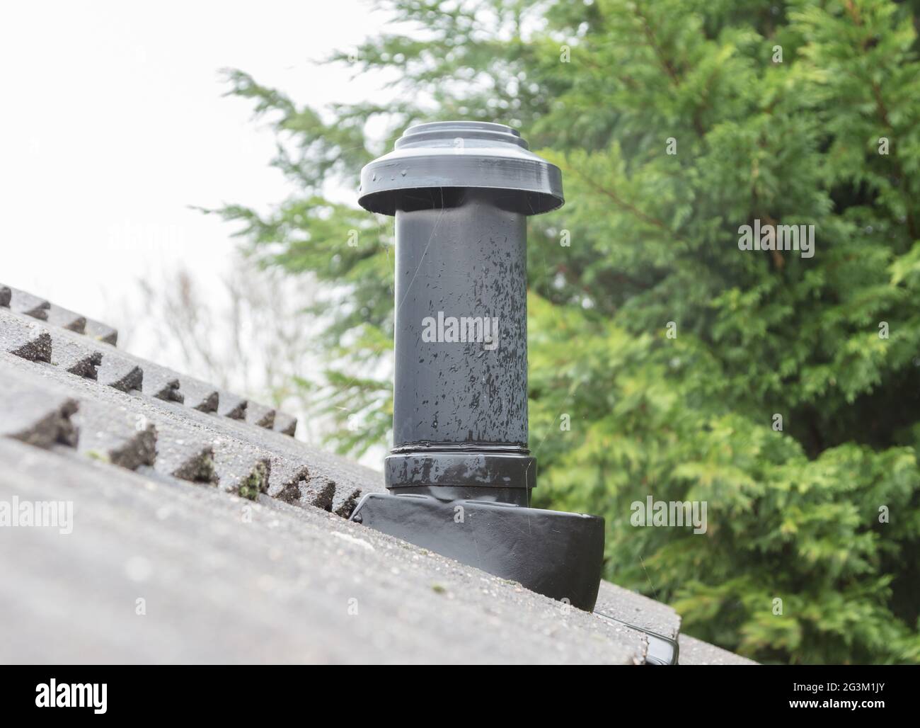 Chimney on a building Stock Photo - Alamy