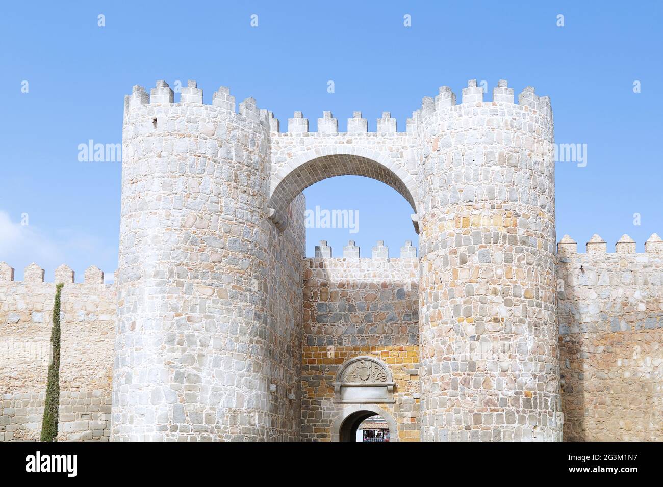 The Alcazar Gate (Puerta del Alcazar) of the City Wall in Avila, Spain ...