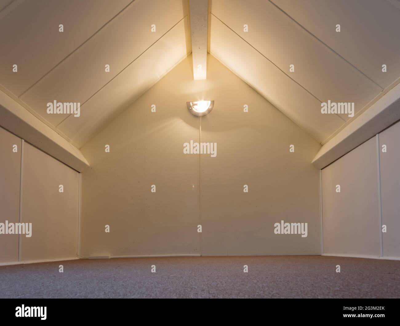 Empty attic room interior Stock Photo - Alamy