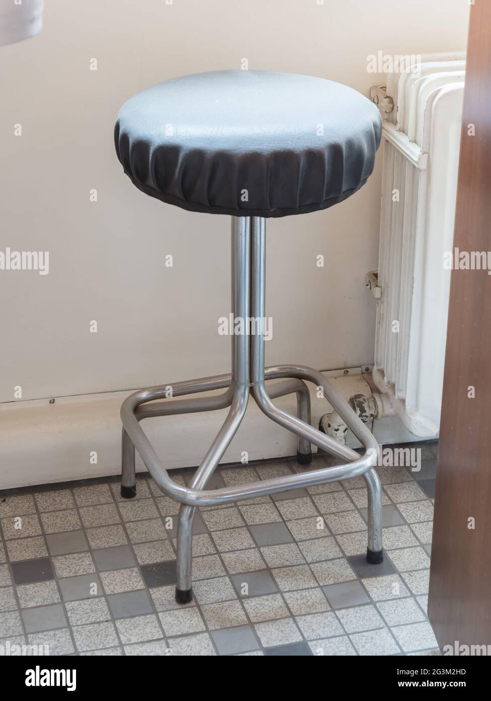 Old metal stool Stock Photo - Alamy