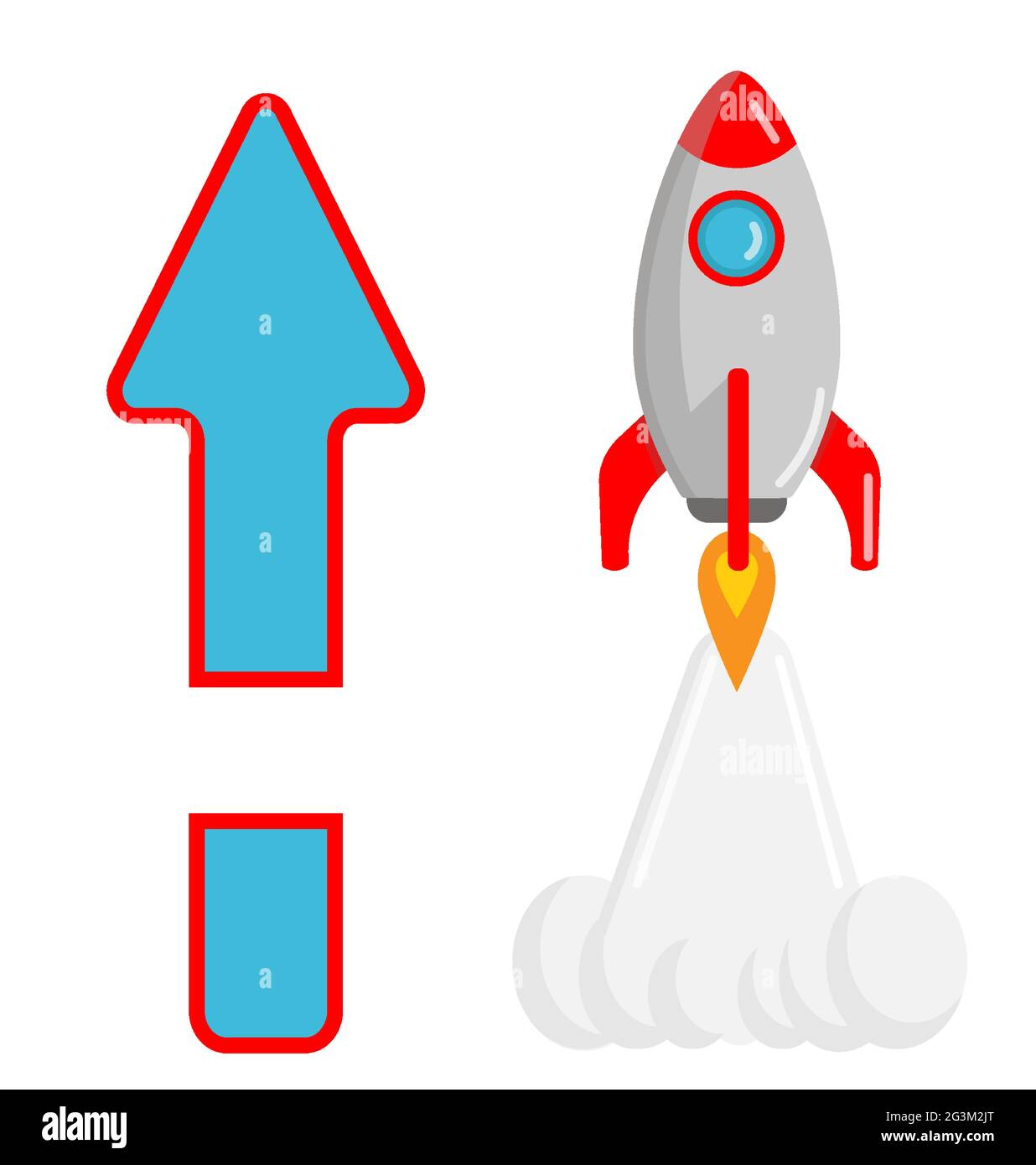 Cartoon character rocket sign hi-res stock photography and images - Alamy