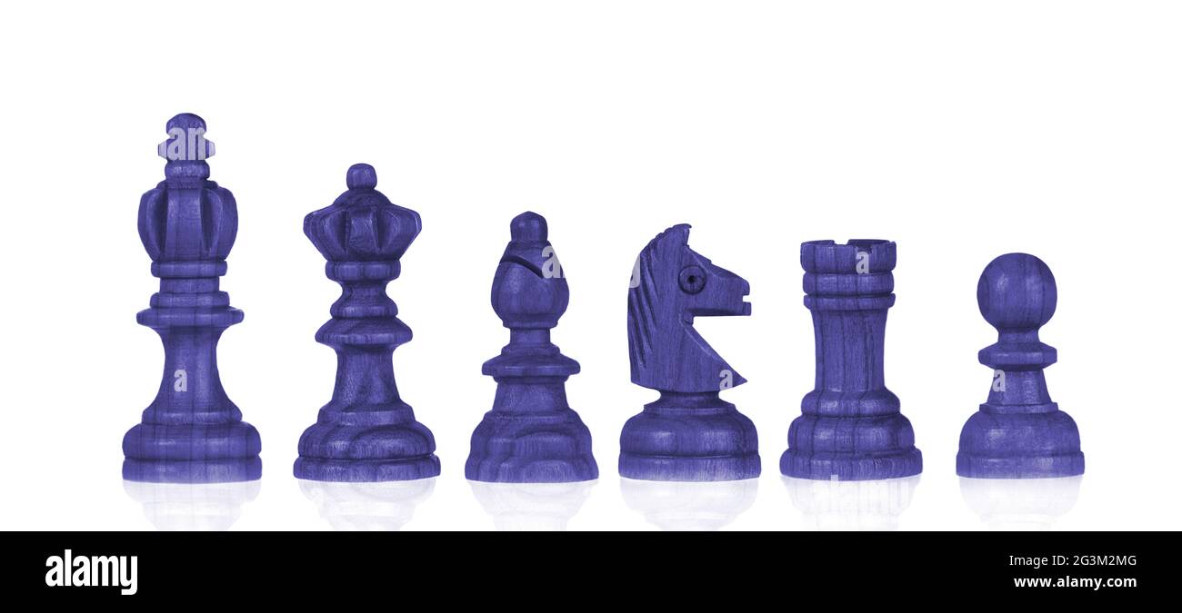 Chess figures isolated on a white background Stock Photo - Alamy