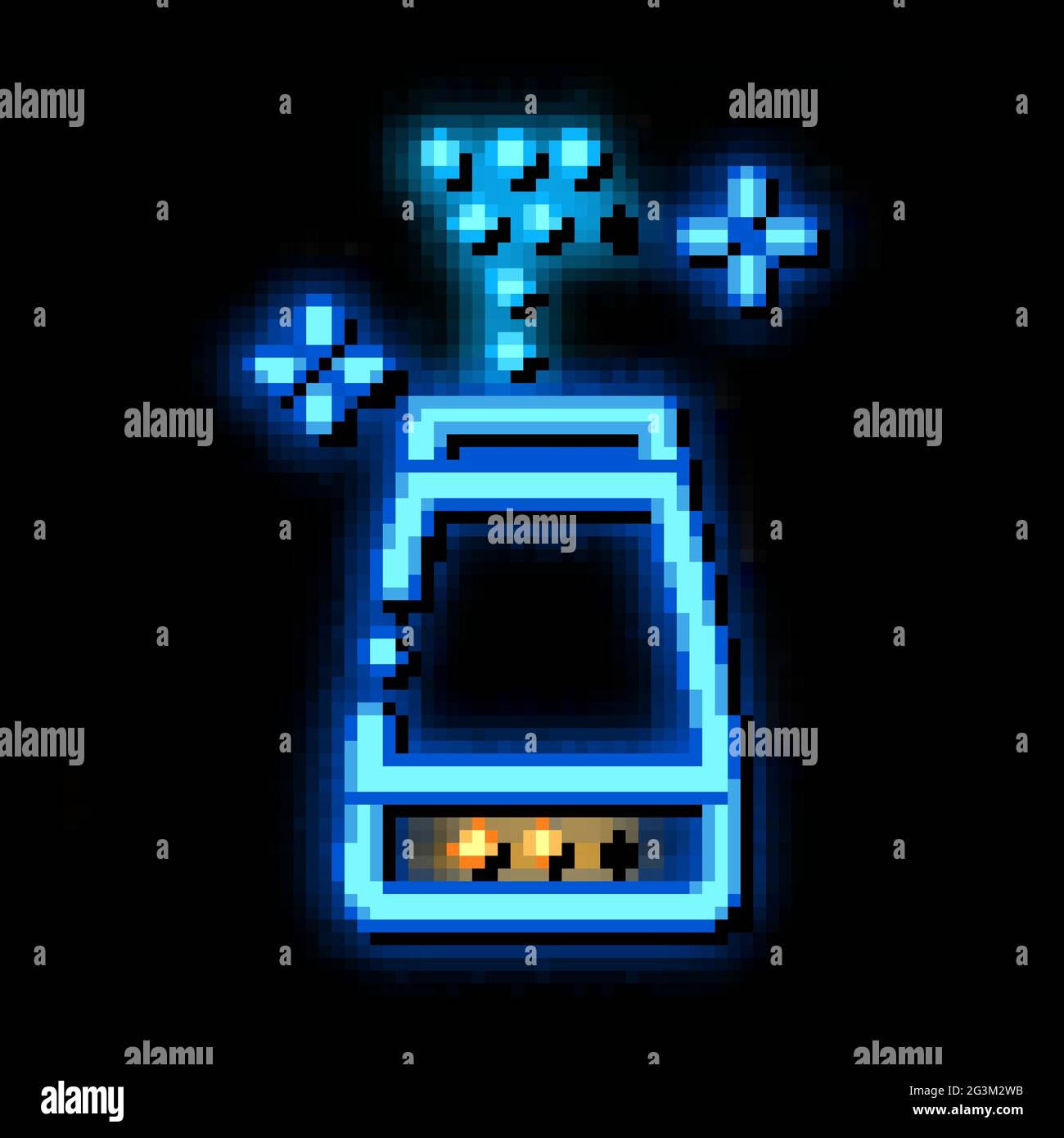 aromatic air device neon glow icon illustration Stock Vector Image ...