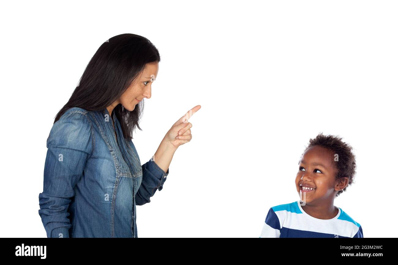 Angry teacher telling of hi-res stock photography and images - Alamy