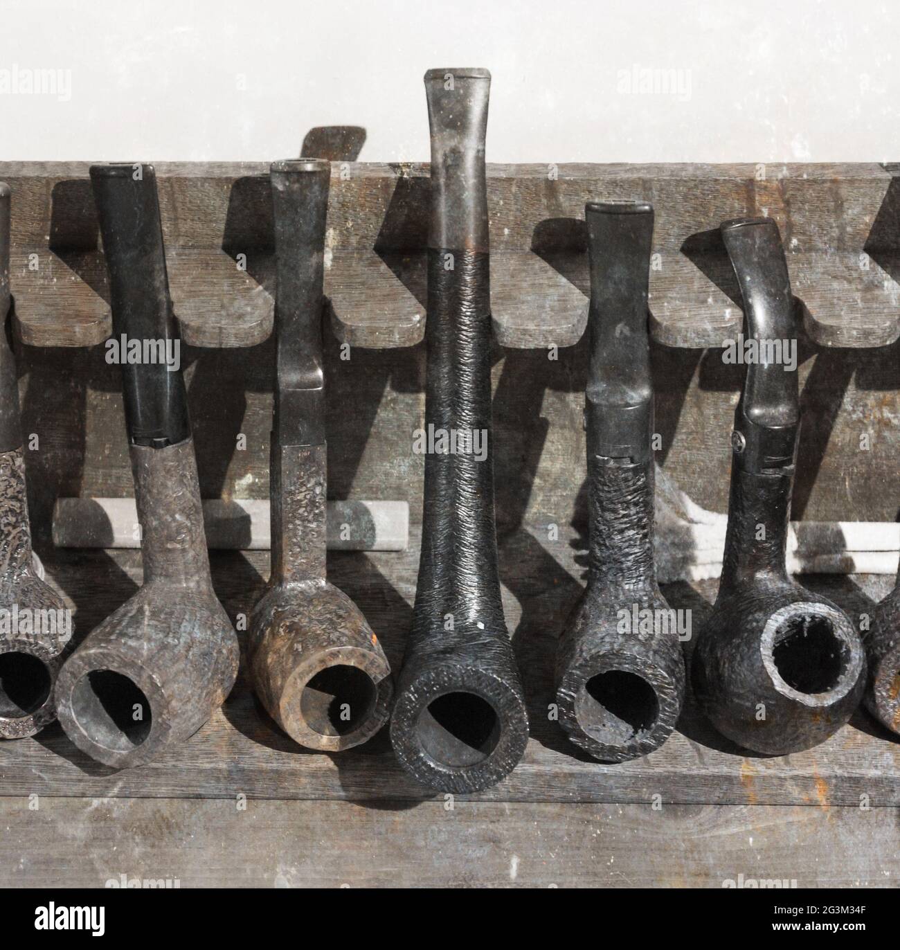 Set of smoke pipes Stock Photo - Alamy