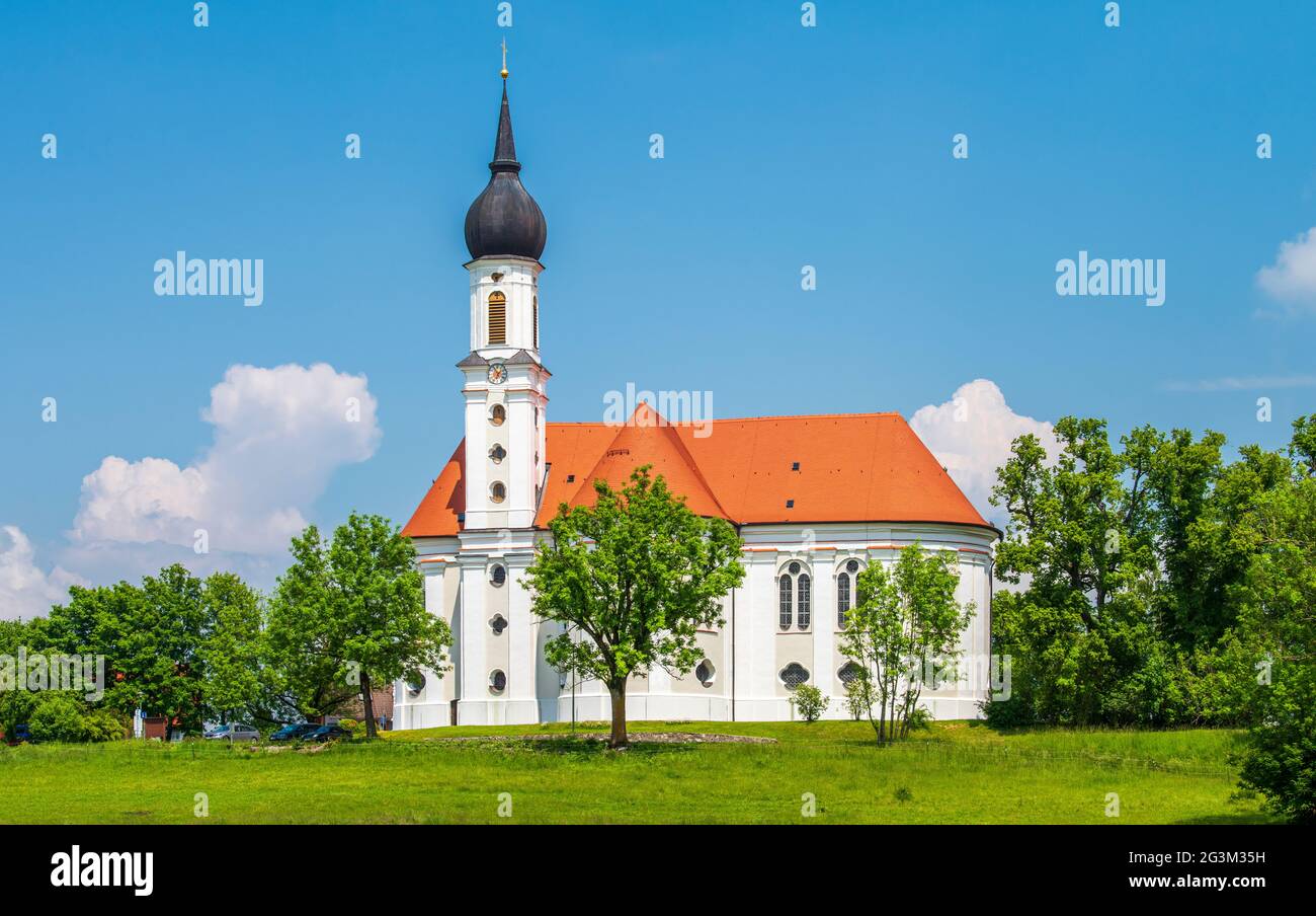 romantic chapel in Bavaria, germany Stock Photo - Alamy