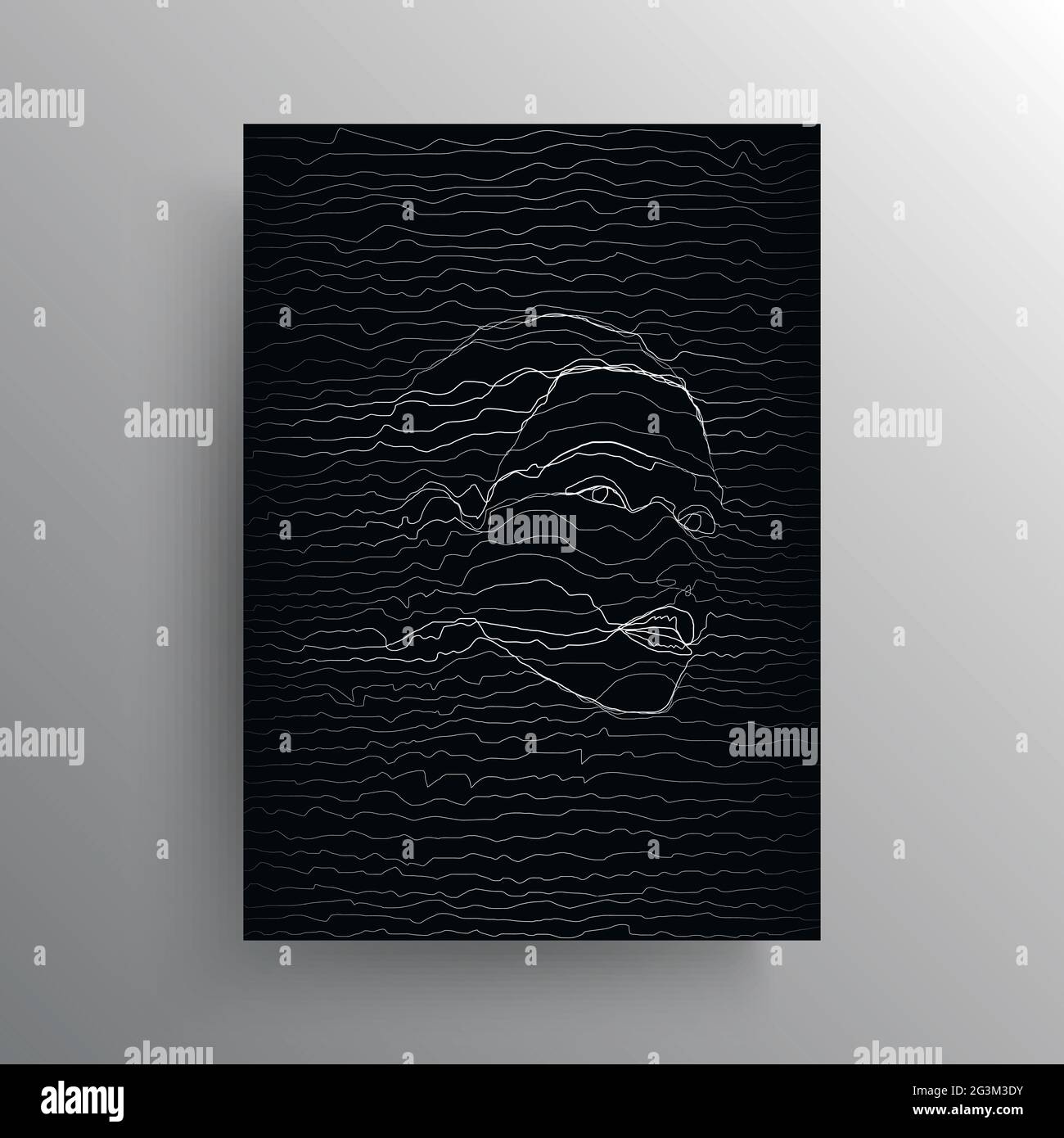 Distorted woman portrait Stock Vector Images - Alamy