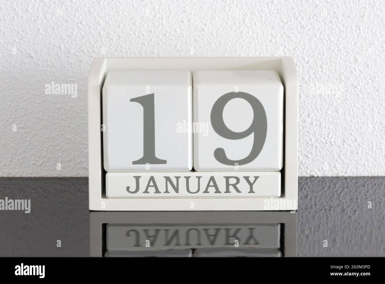 January calendar 19 hi-res stock photography and images - Alamy