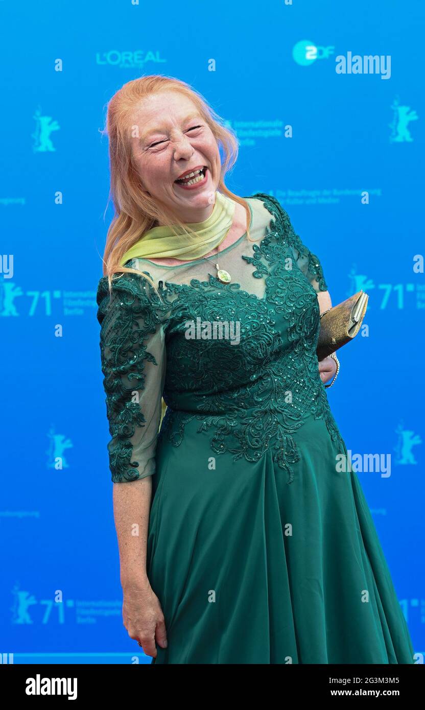 16 June 2021, Berlin: The actress Rike Eckermann comes to the film ...