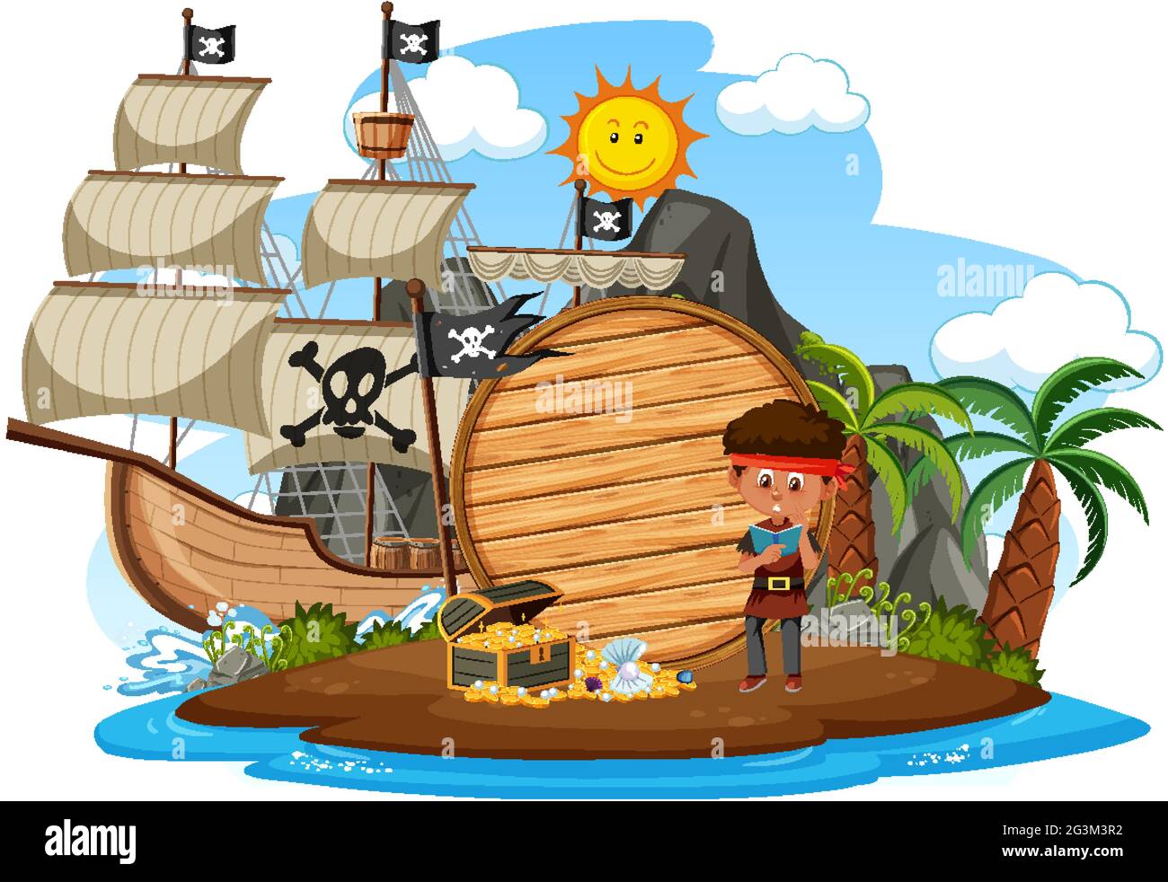 Pirate Island Clipart