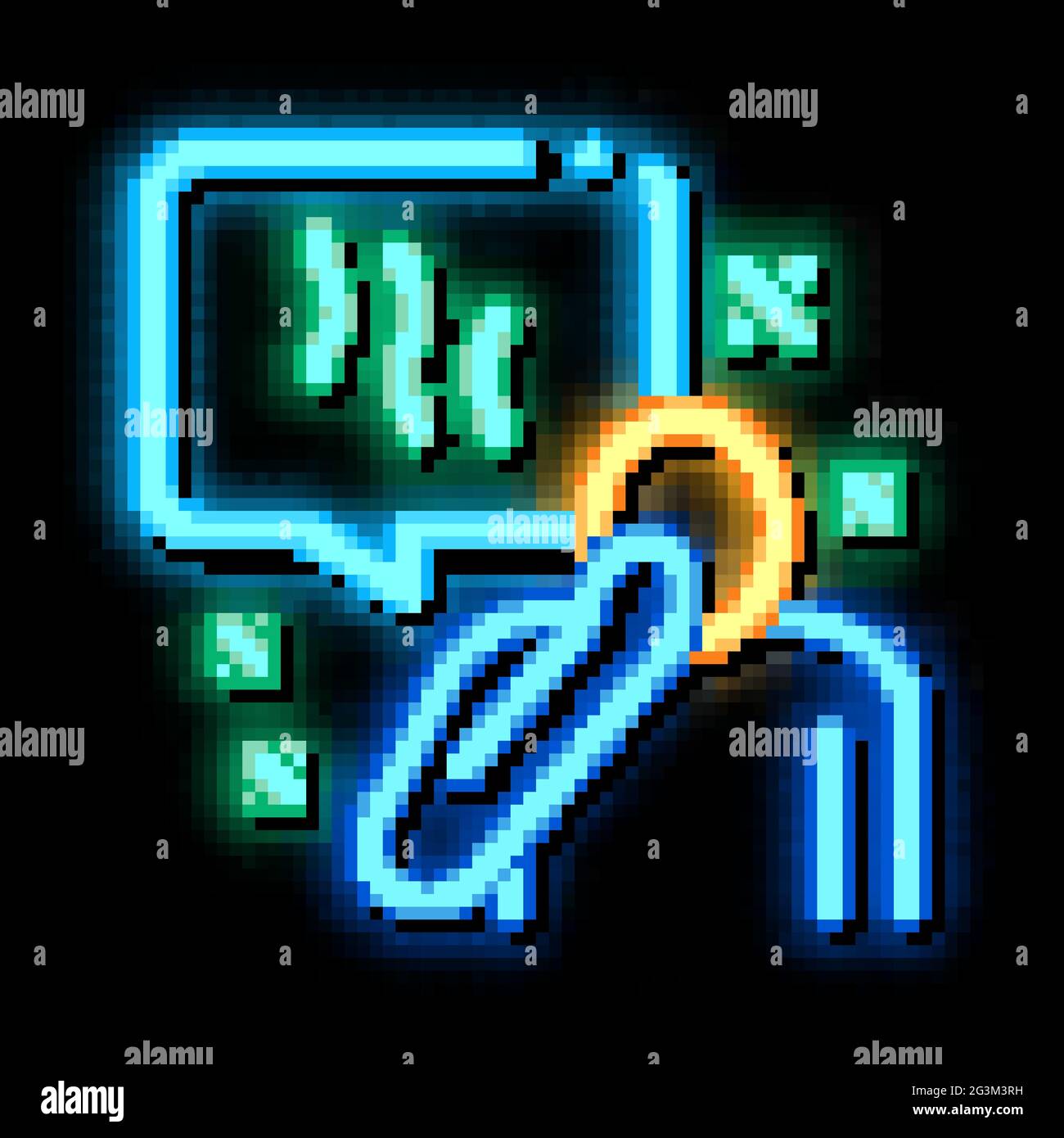 human talk aroma odor neon glow icon illustration Stock Vector Image ...