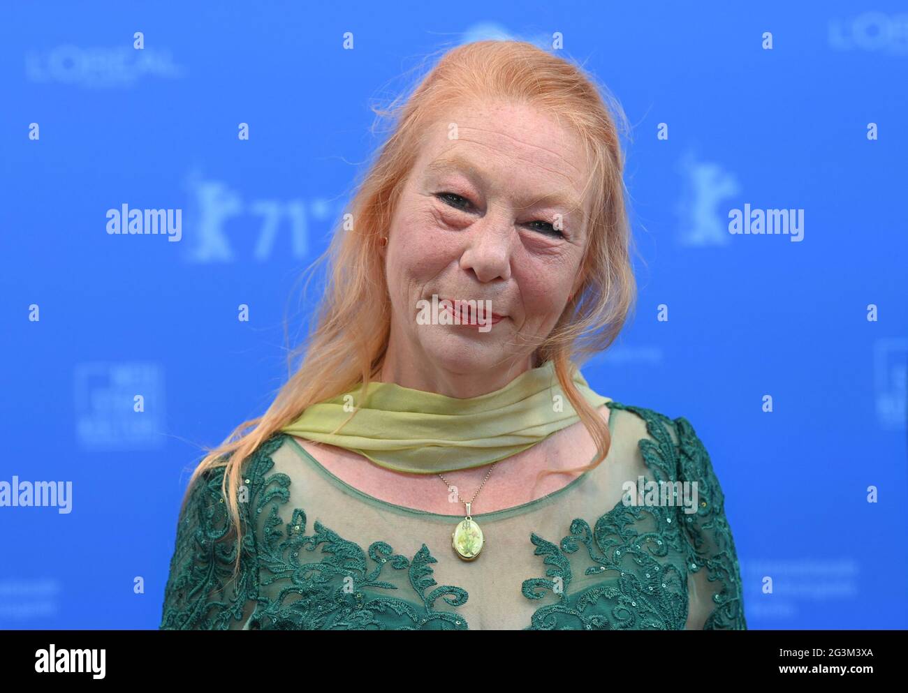 16 June 2021, Berlin: The actress Rike Eckermann comes to the film ...