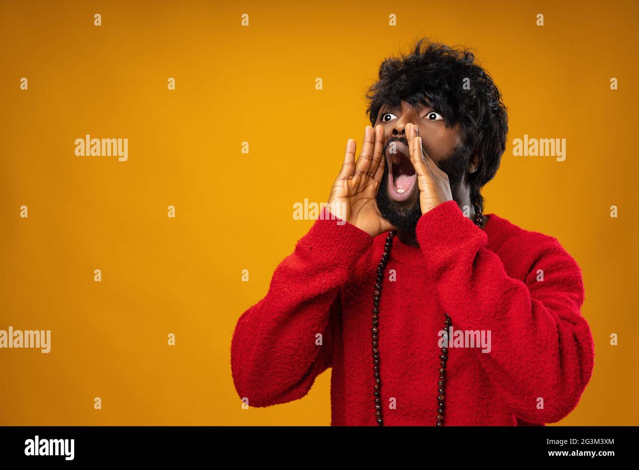 African american aggressive guy shouting hi-res stock photography and ...