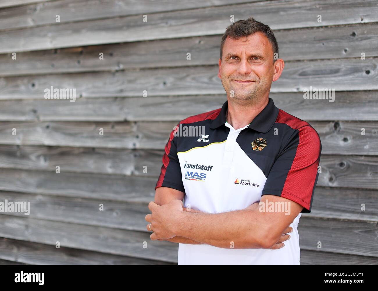 Leipzig, Germany. 16th June, 2021. Thomas Apel, national coach kayak ...