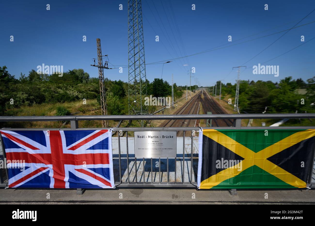 Blankenfelde Mahlow, Germany. 16th June, 2021. A memorial plaque as ...