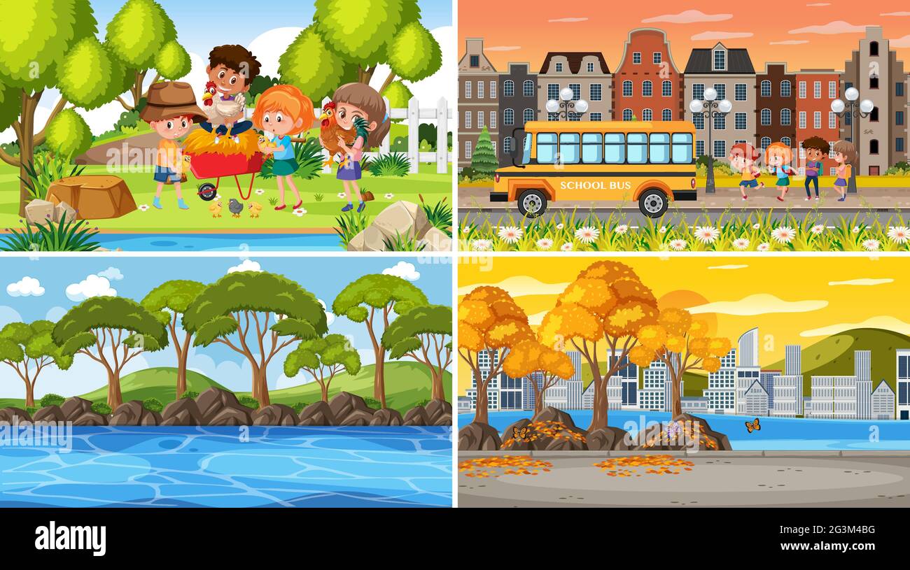 Action scenes Stock Vector Images - Alamy