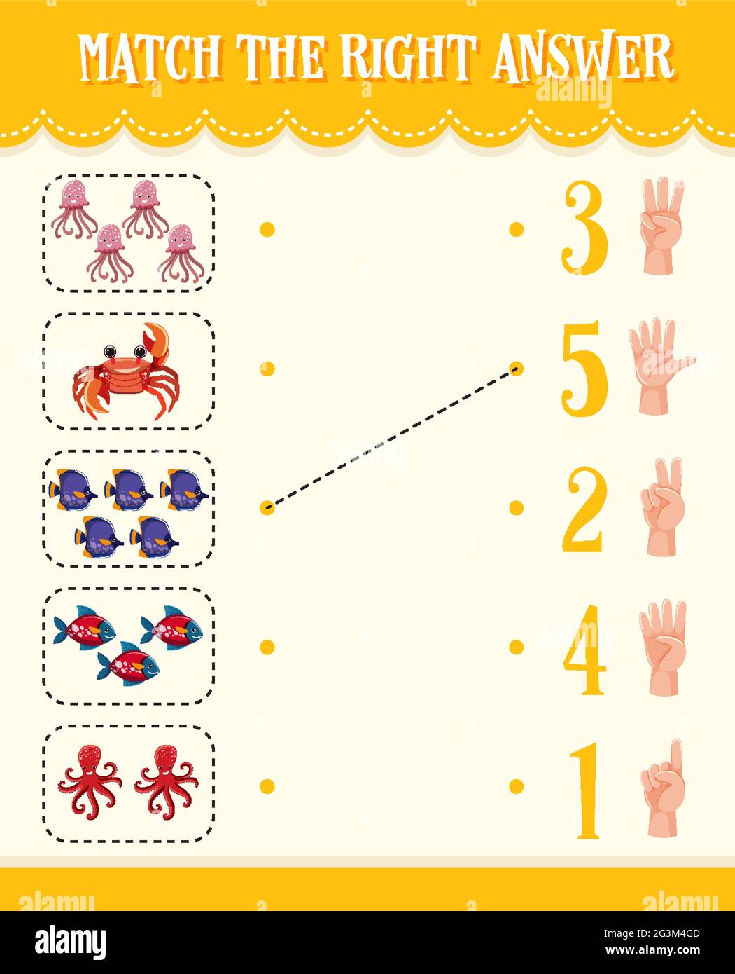 Math count number worksheet illustration Stock Vector Image & Art - Alamy