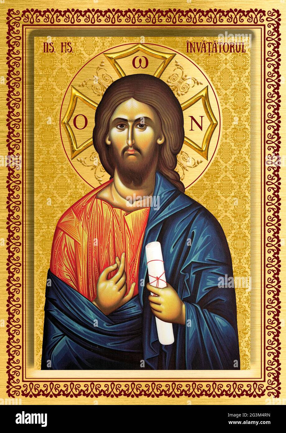 Orthodox byzantine iconography Stock Photo - Alamy