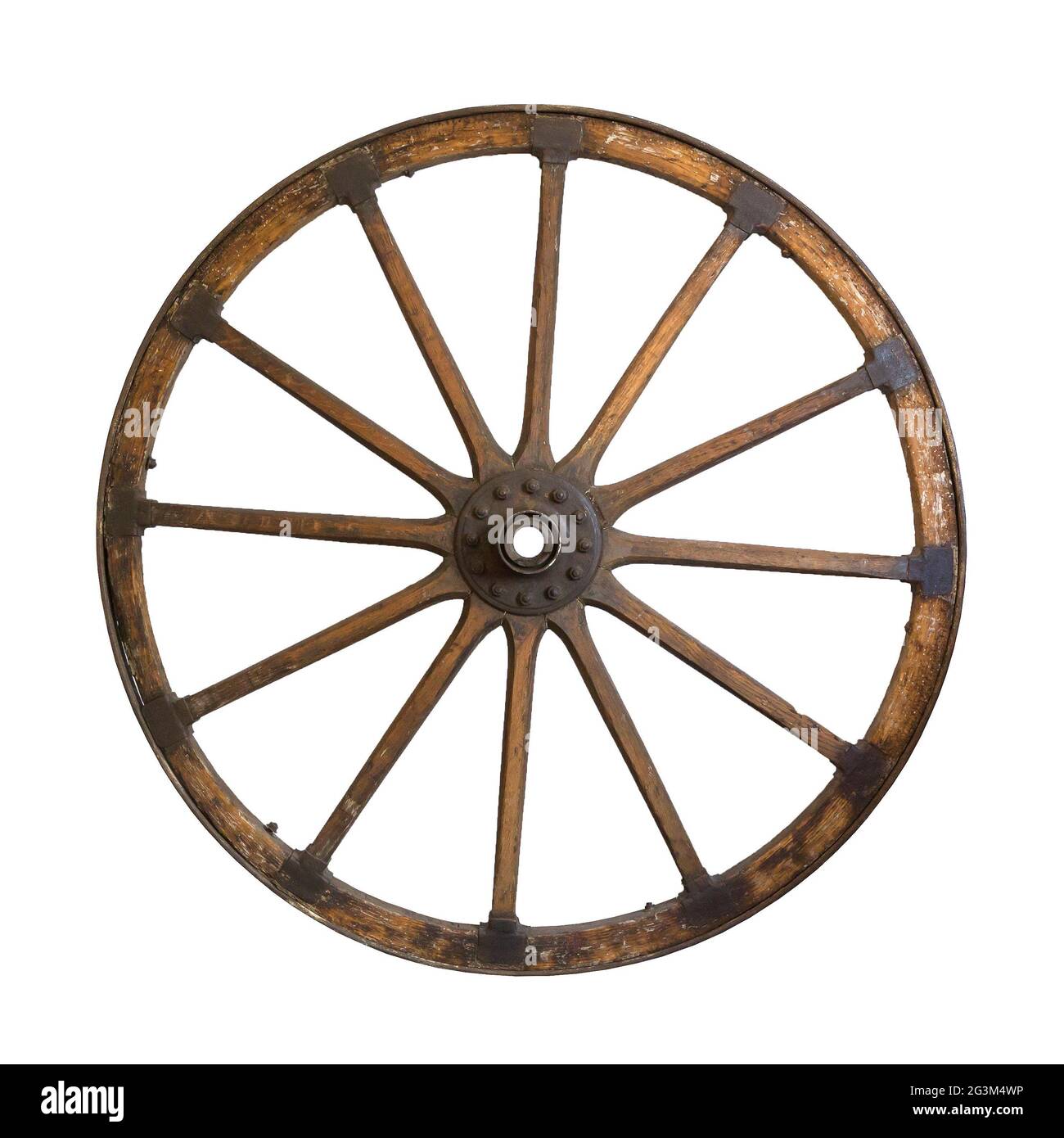 Old wheel isolated Stock Photo - Alamy
