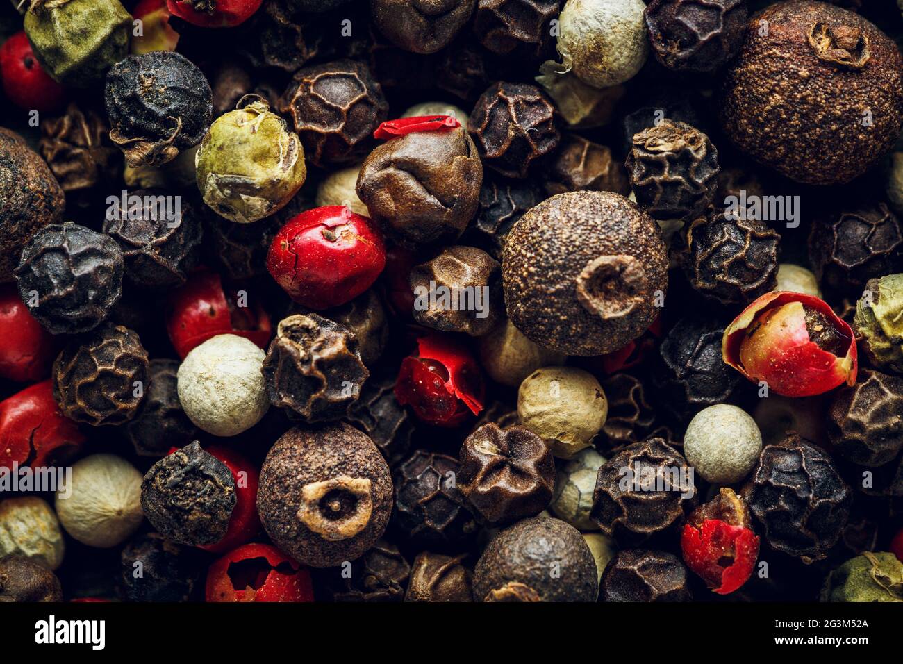 Pepper mix macro Background Stock Photo - Alamy