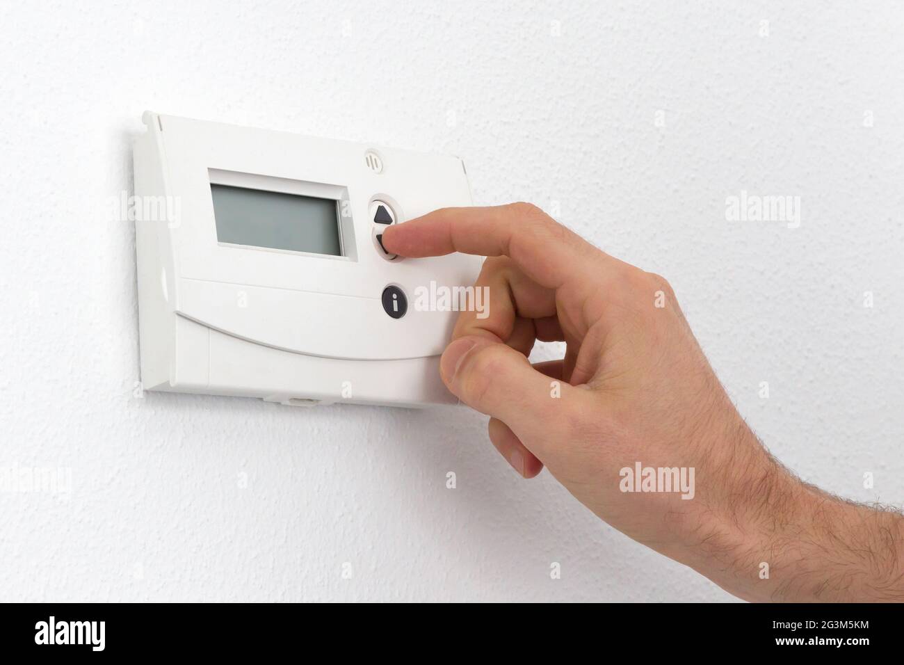 Vintage digital thermostat Stock Photo - Alamy