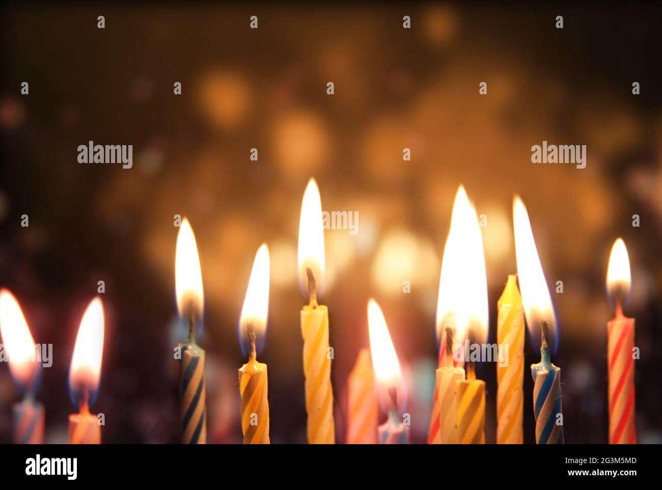 Candle lights background Stock Photo - Alamy