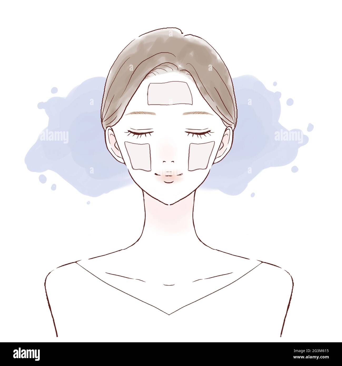 Face massage close up Cut Out Stock Images & Pictures - Alamy