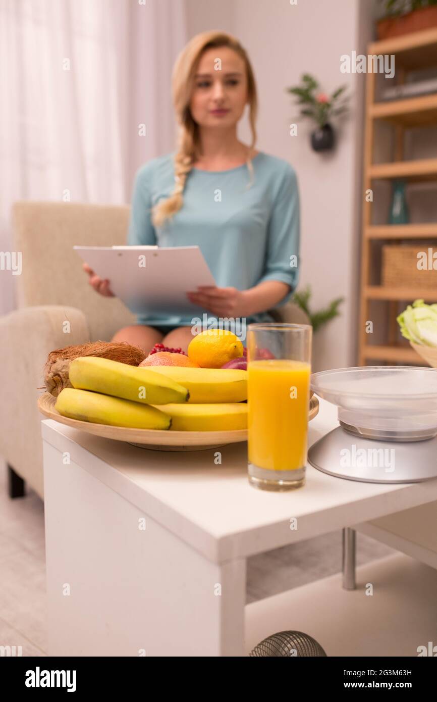 Female doctor dietitian Stock Photo - Alamy