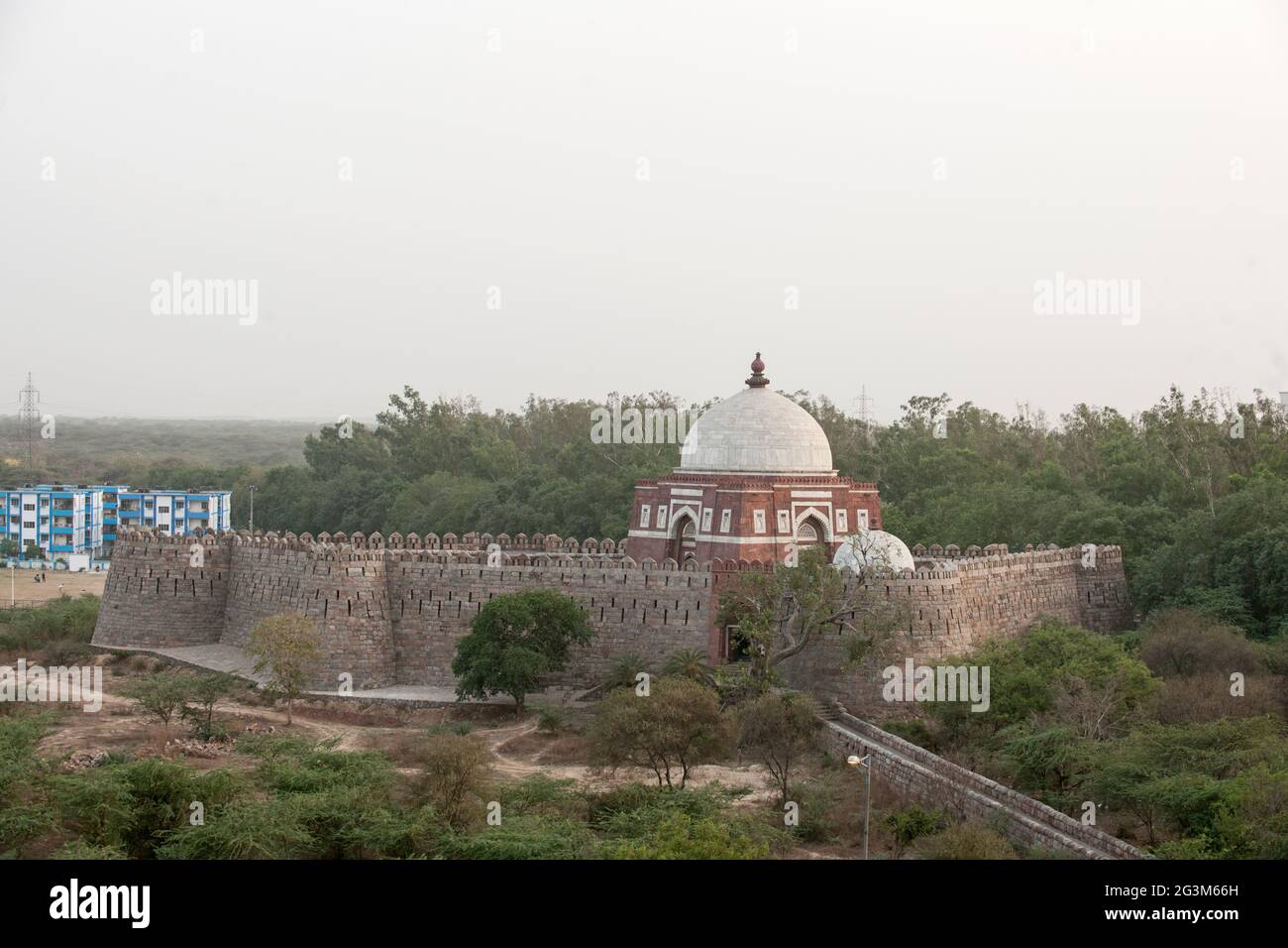 Tughlaqabad Fort and mausoleum was built in 1321 by Ghiyasud-din ...