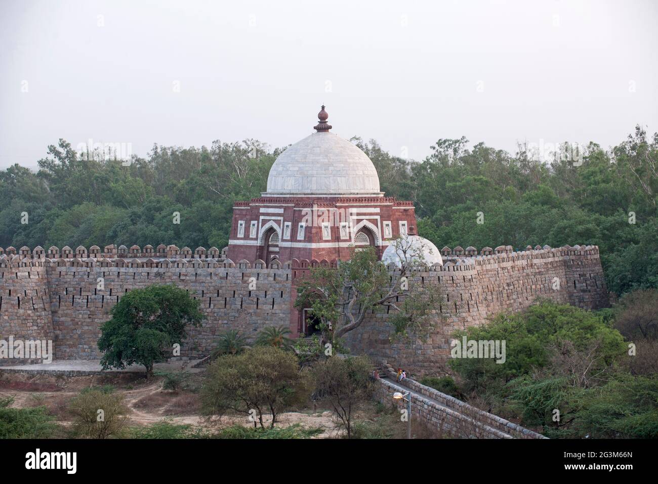 Tughlaqabad Fort and mausoleum was built in 1321 by Ghiyasud-din ...
