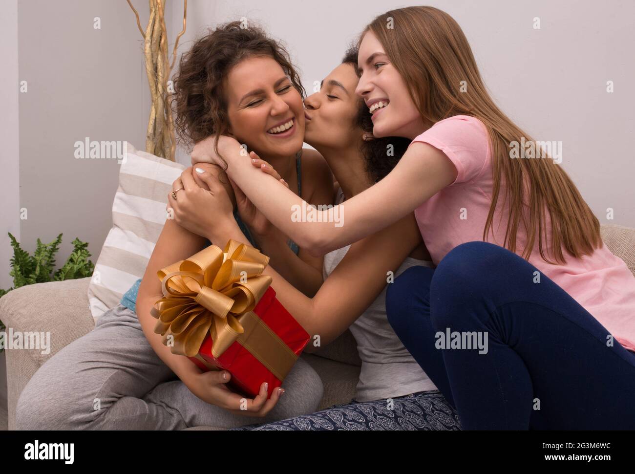 Girls home cute party Stock Photo - Alamy