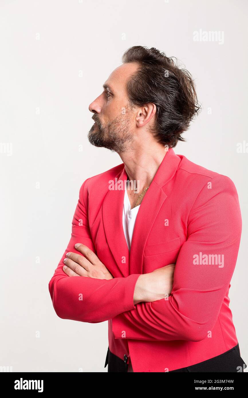 Brave handsome man Stock Photo - Alamy