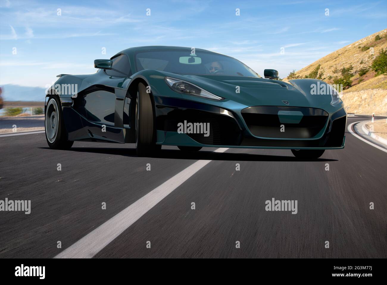 Car taking corner at speed hi-res stock photography and images - Alamy