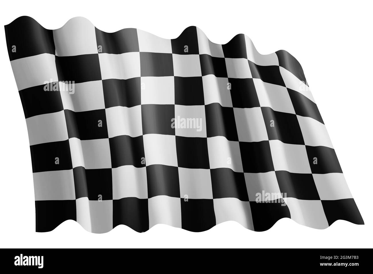 Checked start flag Stock Photo - Alamy