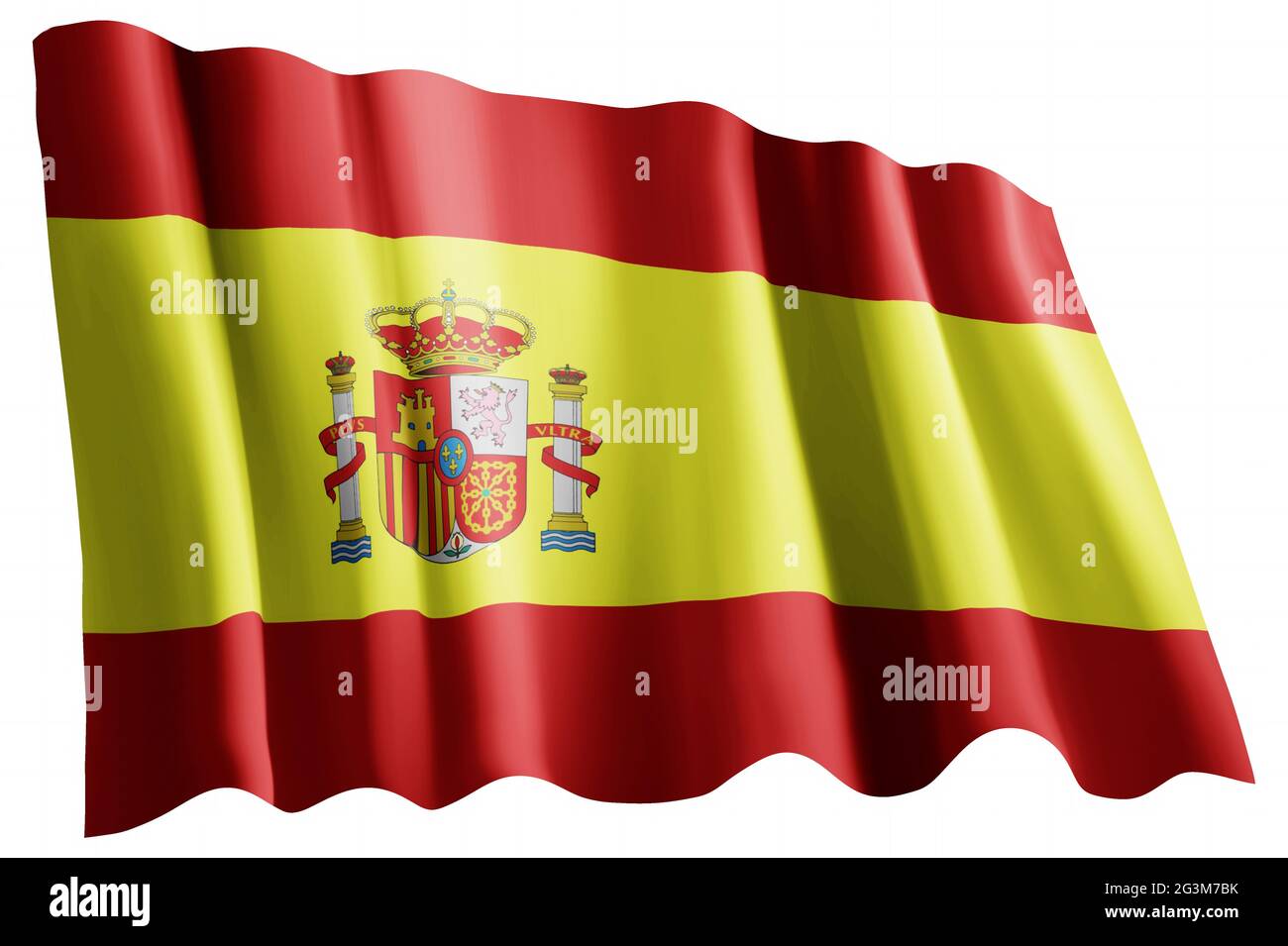 Drawing flag spain Cut Out Stock Images & Pictures - Alamy