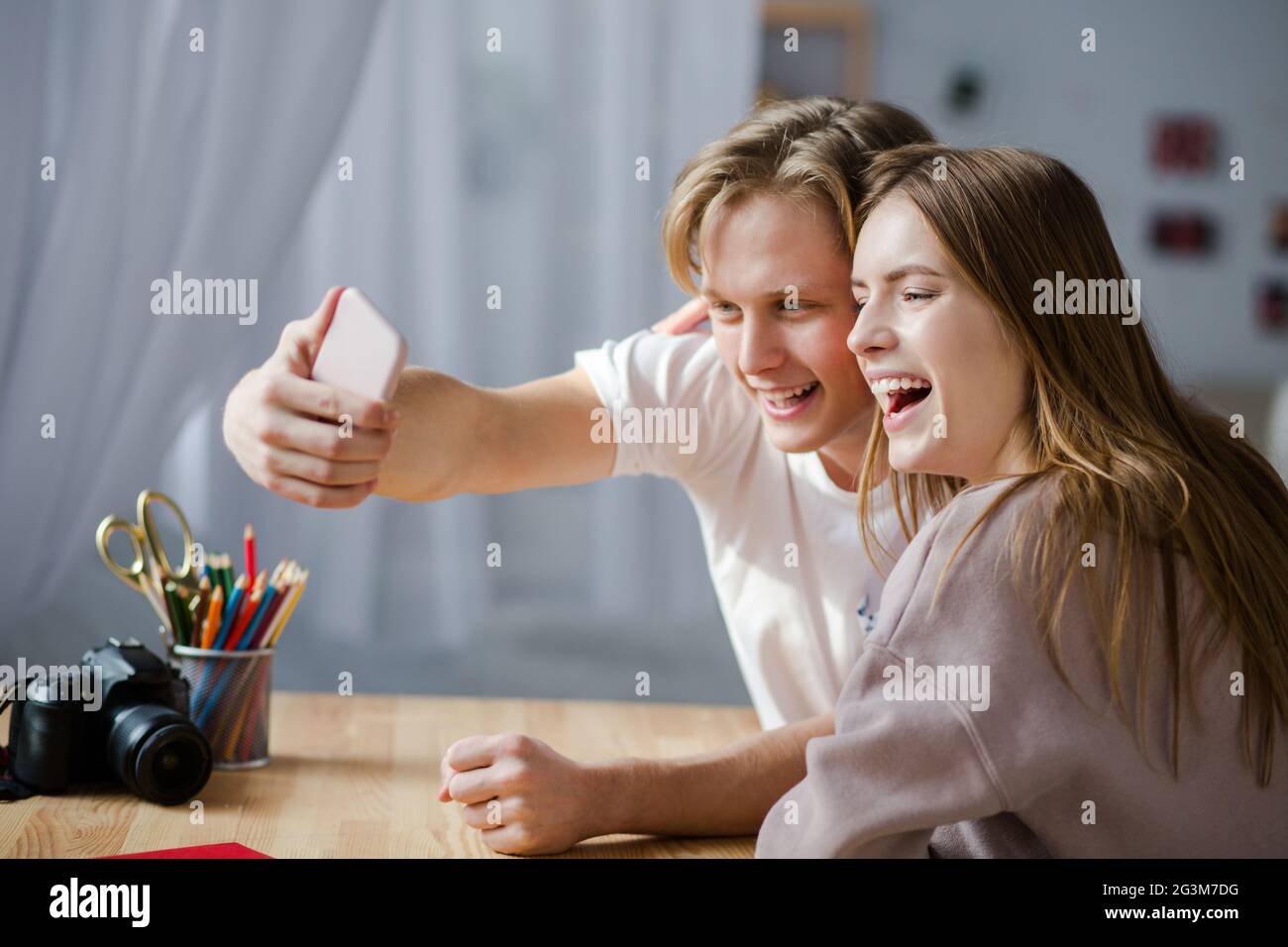 Happy photo moments Stock Photo - Alamy