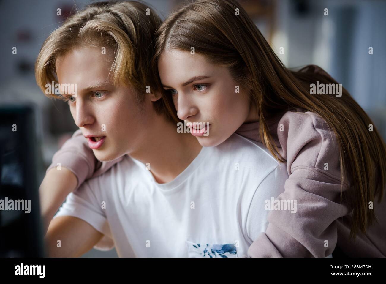 Gentle feelings between lovers Stock Photo - Alamy