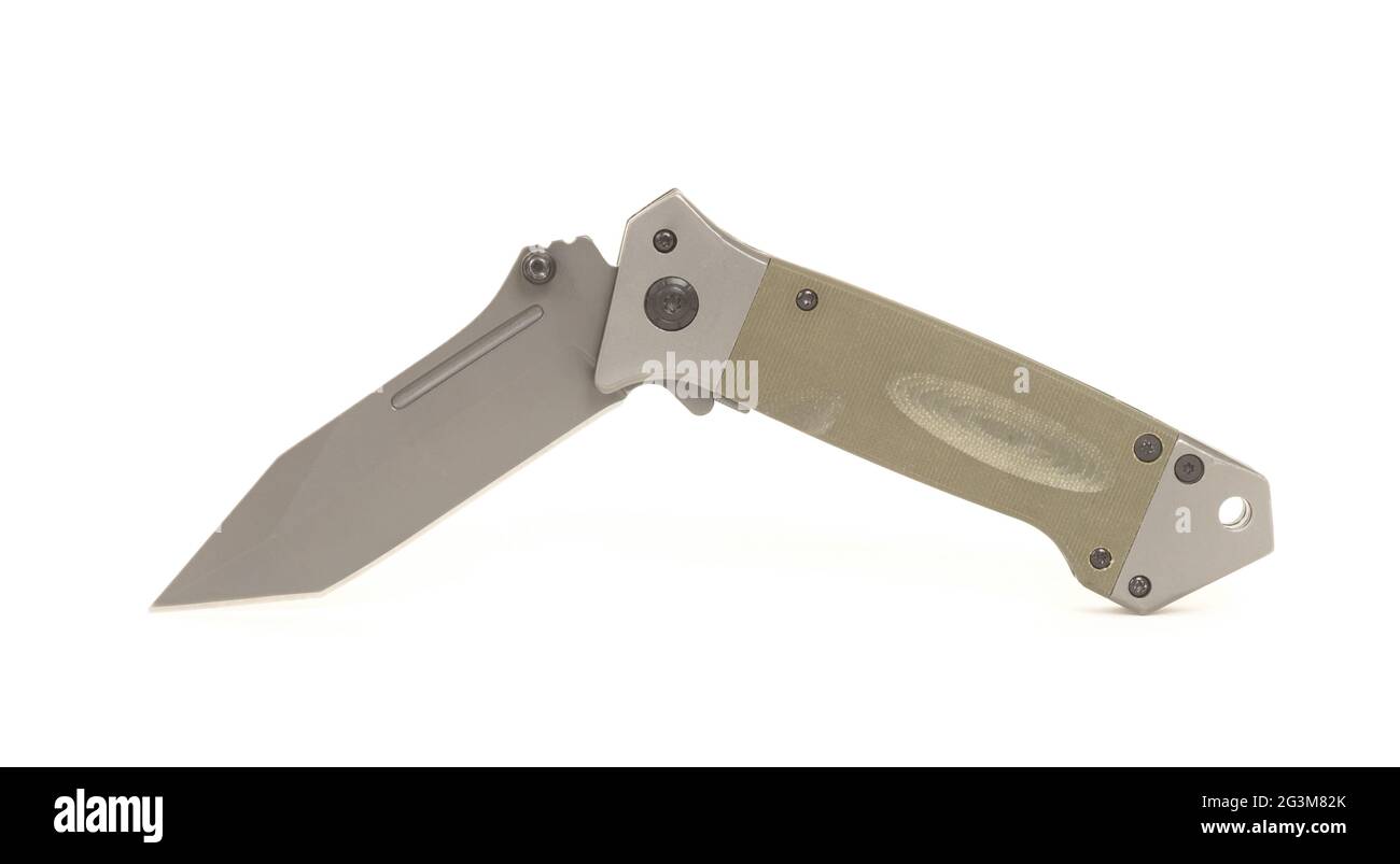 Modern pocket knife Stock Photo - Alamy